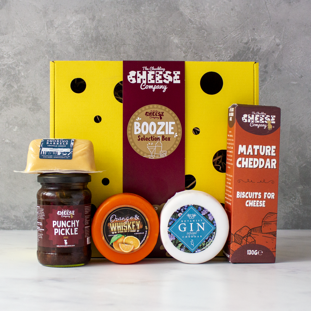 The Boozie! Cheese Selection Gift Box – The Chuckling Cheese Company