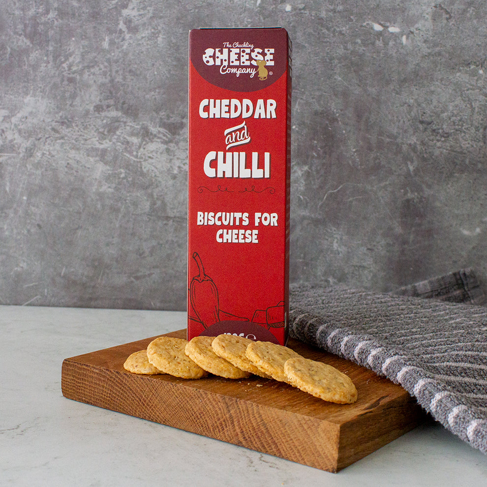 Cheddar & Chilli Cheese Biscuits – The Chuckling Cheese Company