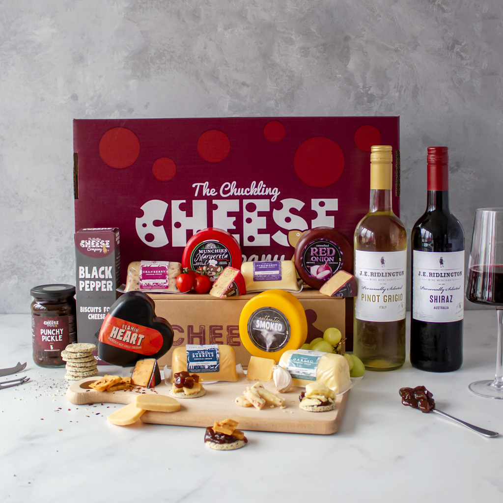 Cheese & Wine Hamper | Gourmet Gift for Food Lovers – The Chuckling ...