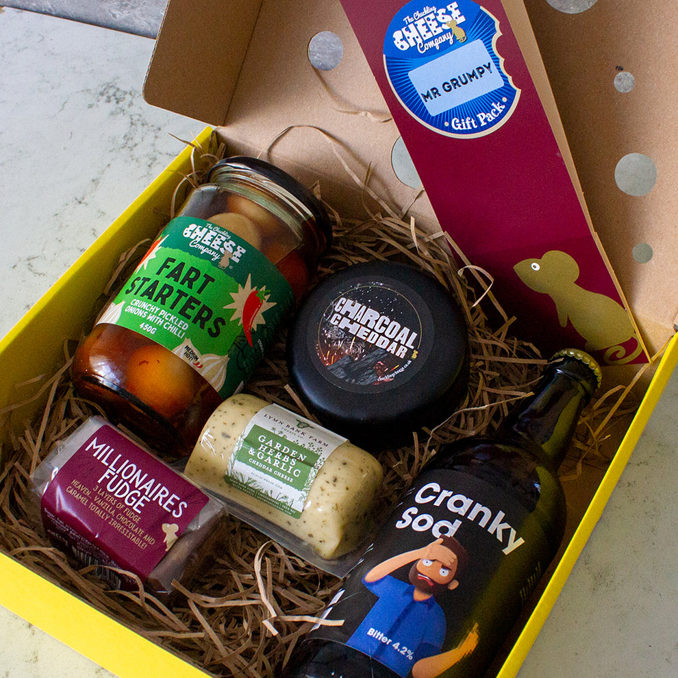 ‘Mr Grumpy’ Cheese & Beer Gift Box – The Chuckling Cheese Company