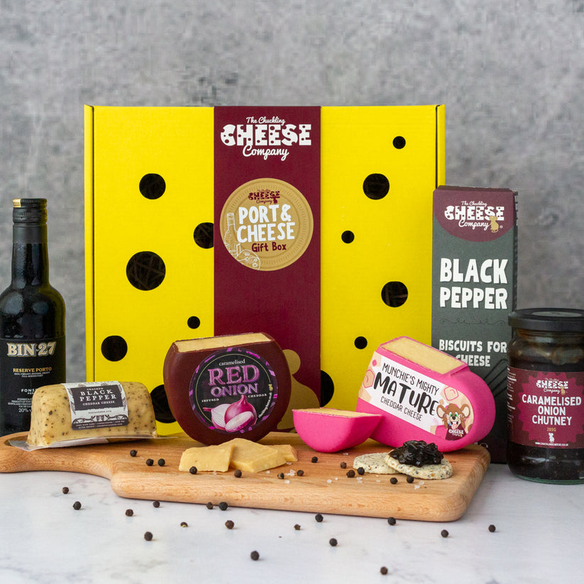 The Port & Cheese Gift Box – The Chuckling Cheese Company