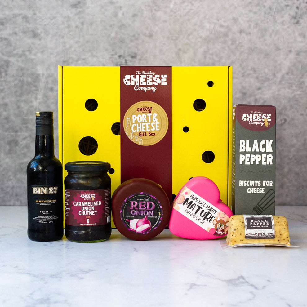 The Port & Cheese Gift Box – The Chuckling Cheese Company