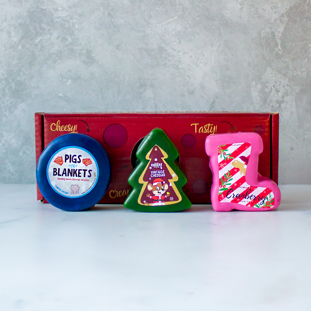Christmas Cheese Truckle Trio Box #2 | Festive Cheddar Gift Set – The ...